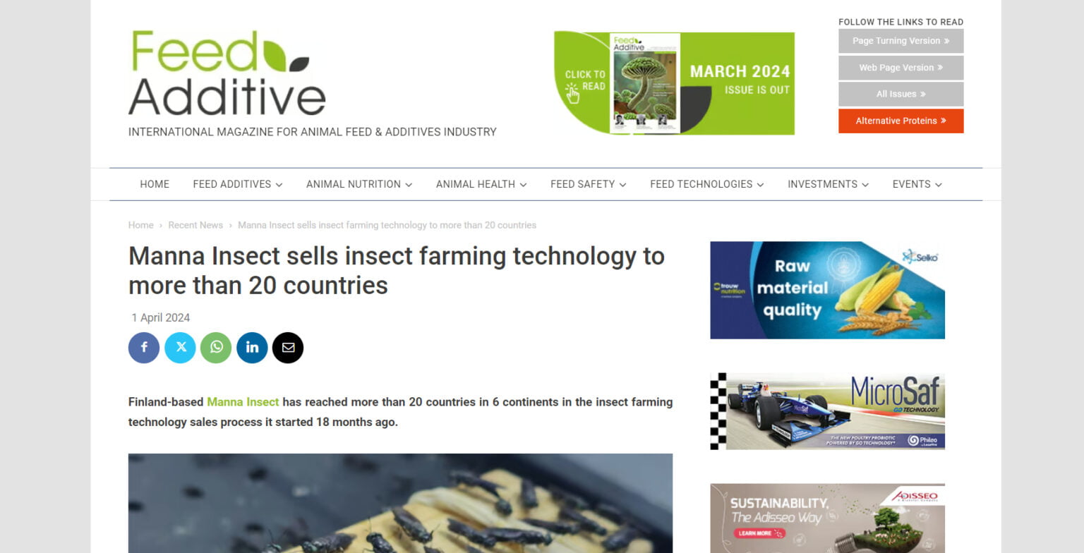 Manna Insect is a leading global provider of insect farming solutions ... Manna Insect is a leading global provider of insect farming solutions ...
